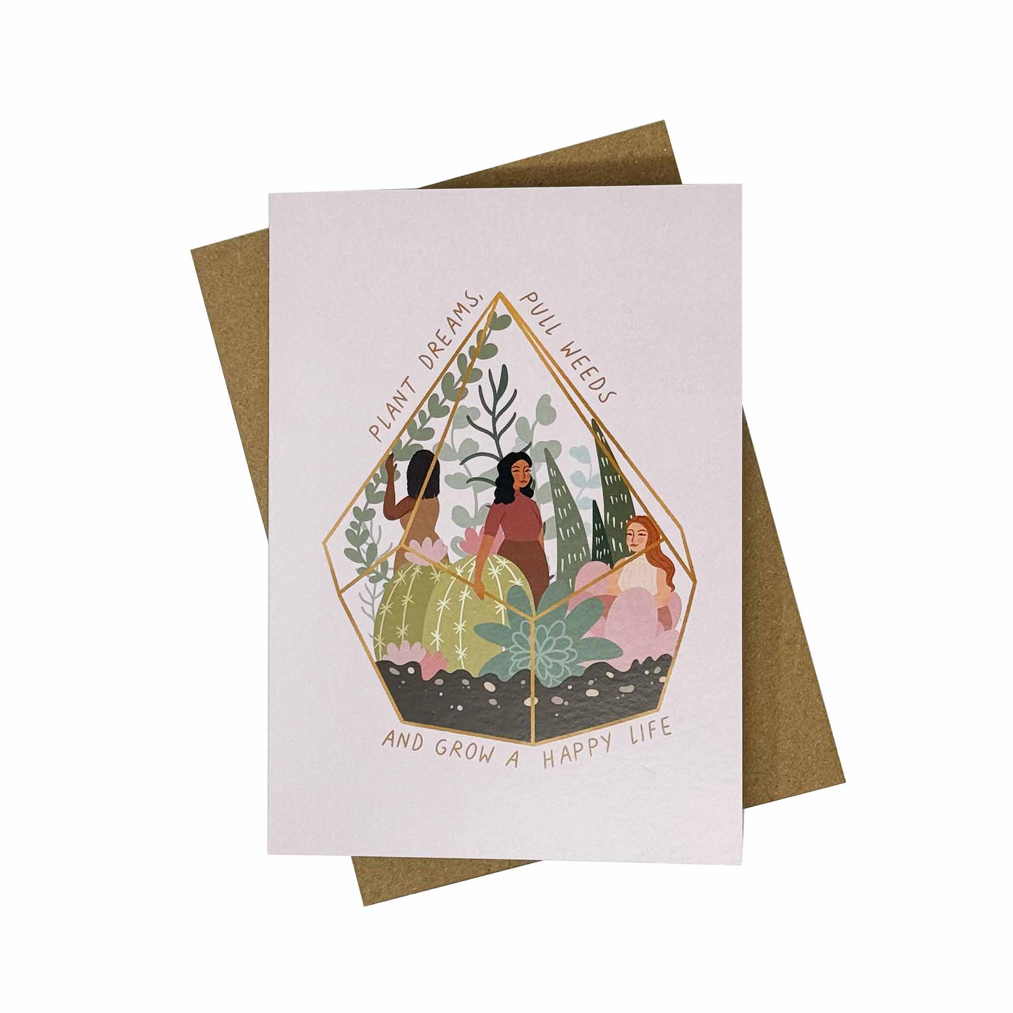 'Grow a Happy Life' Card | Flourish Paperworks - Interestingly Different